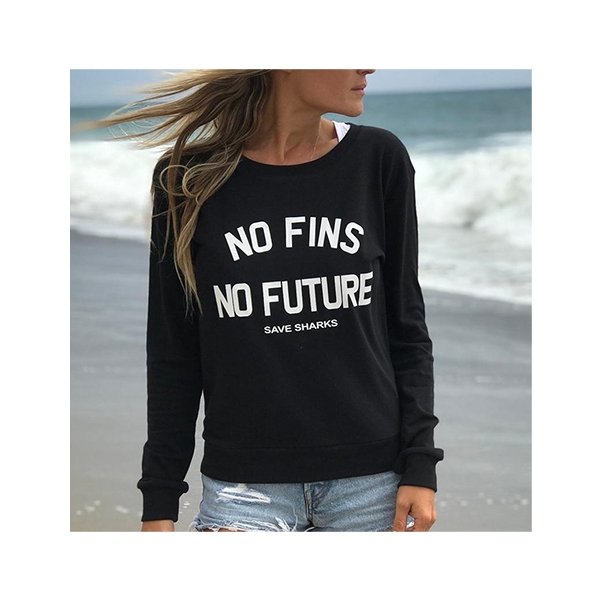 "No Fins No Future" T-Shirt - BuzzerFish – BUZZERFISH